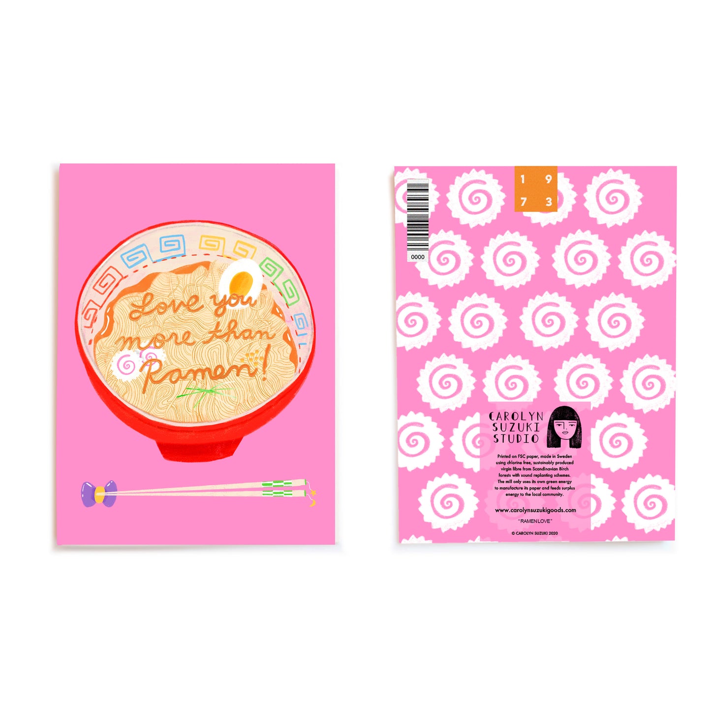 RAMEN LOVE - Everyday Card – carolynsuzukigoods
