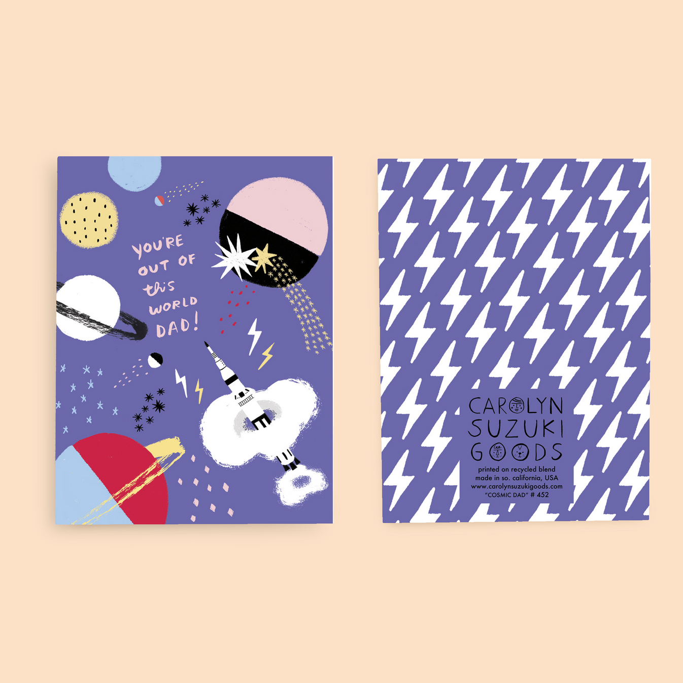 COSMIC DAD - Father's Day Card - DSC – carolynsuzukigoods