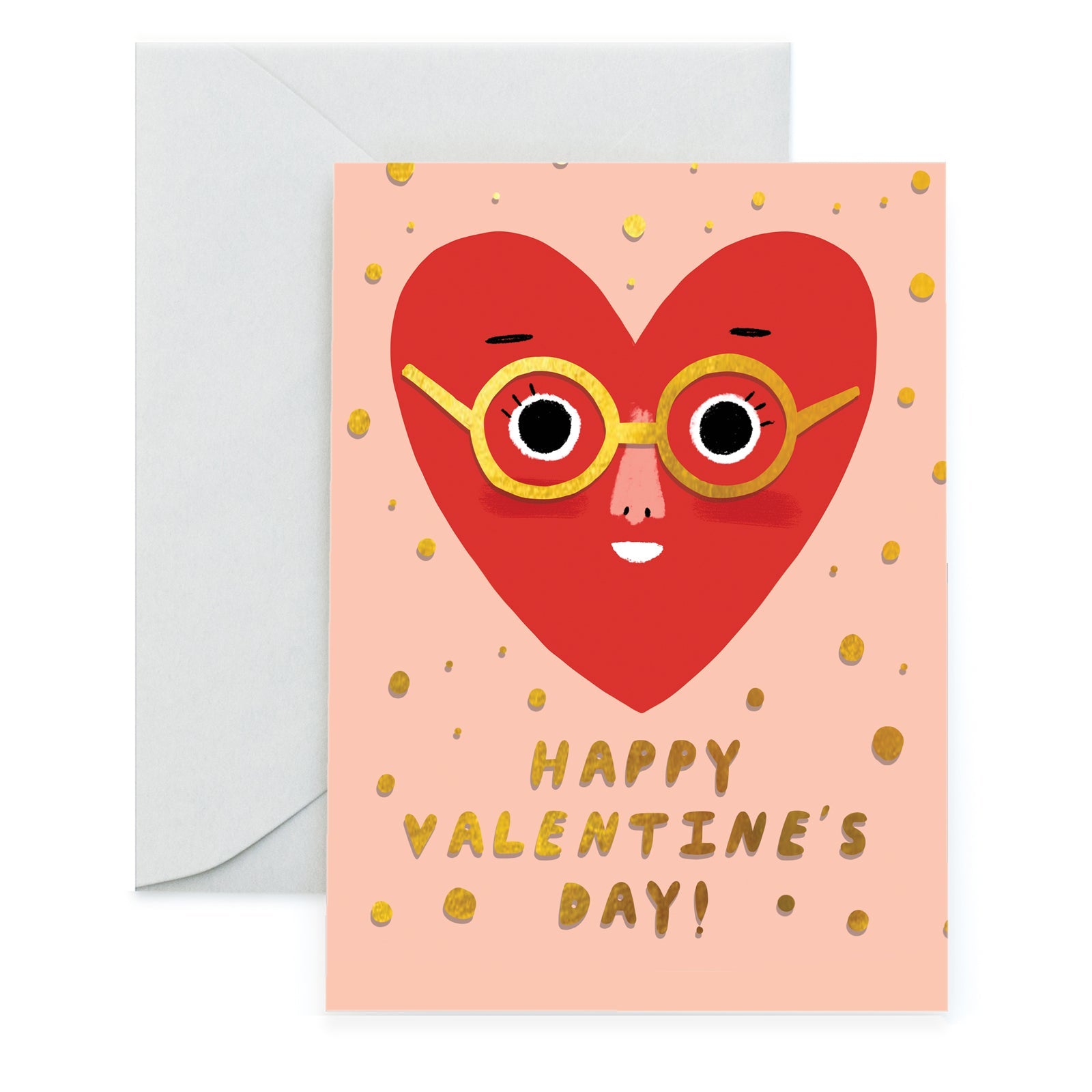 HEART FACE - Valentine's Day Card – carolynsuzukigoods