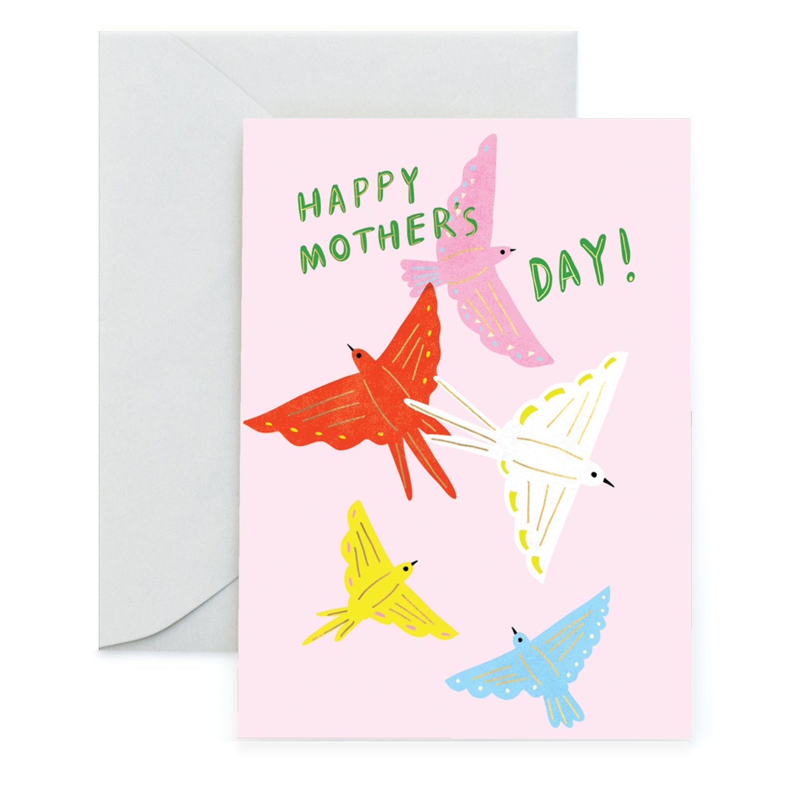 PAPER BIRDS - Mother's Day Card – carolynsuzukigoods