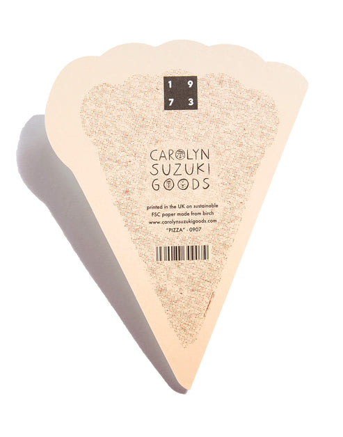 PIZZA - Shaped Birthday Card – carolynsuzukigoods