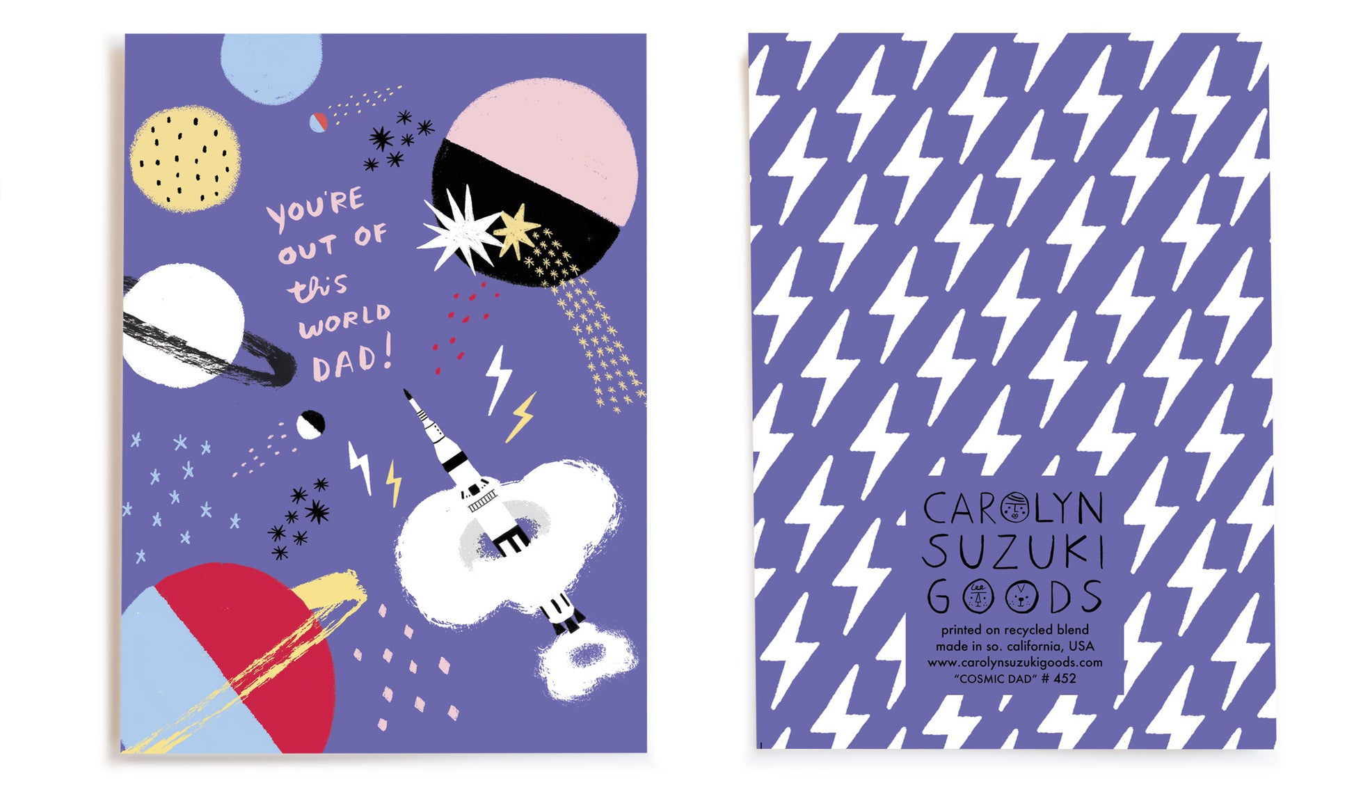 COSMIC DAD - Father's Day Card – carolynsuzukigoods